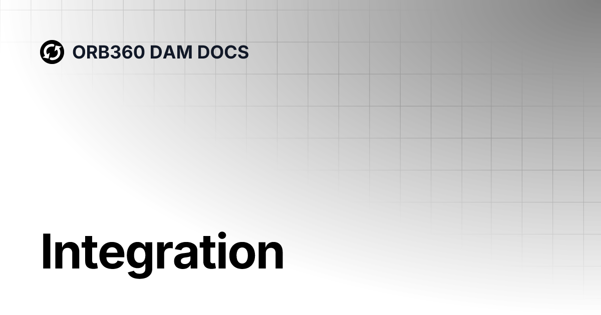 Integration | ORB360 DAM DOCS